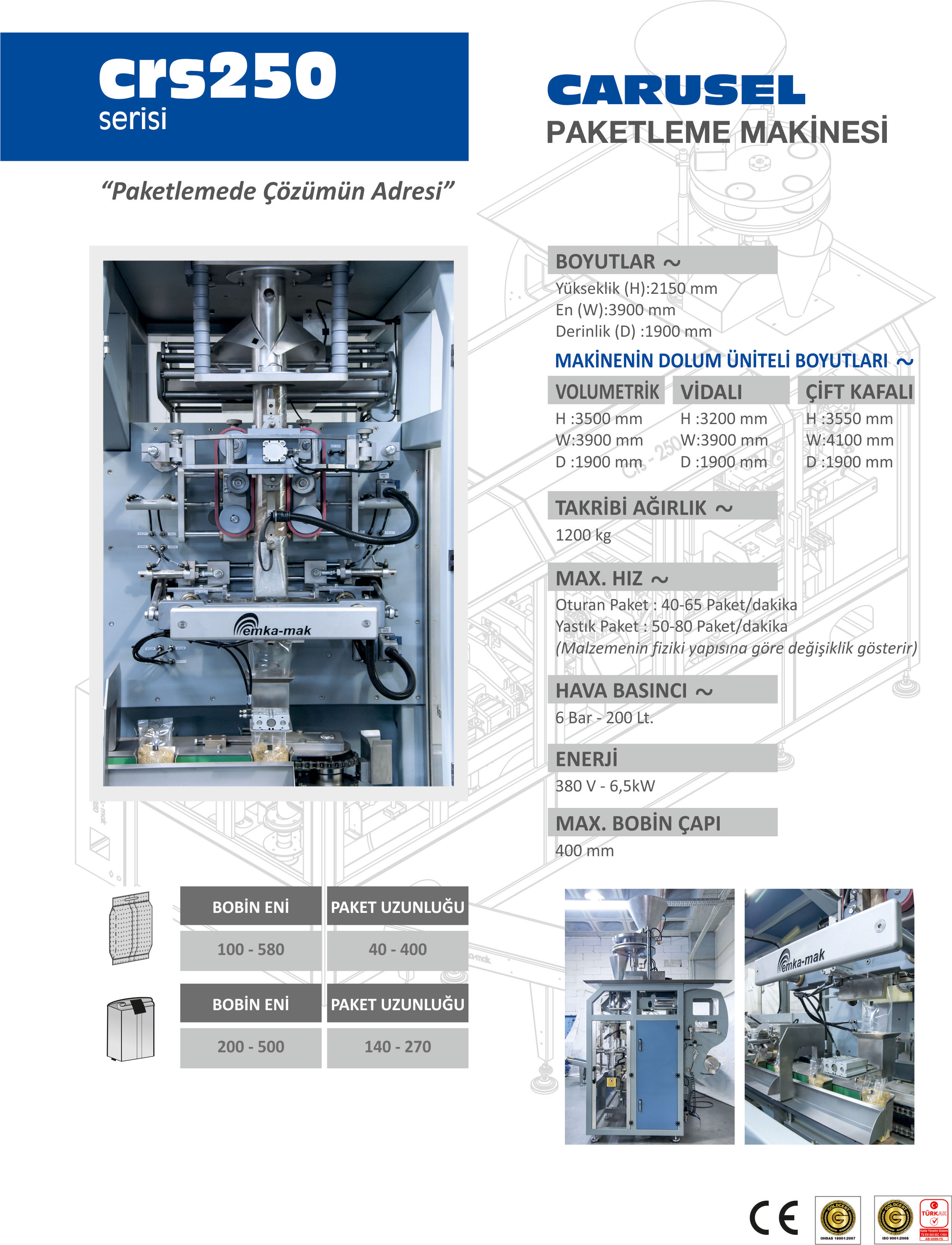 crs250t | Emka Makine
